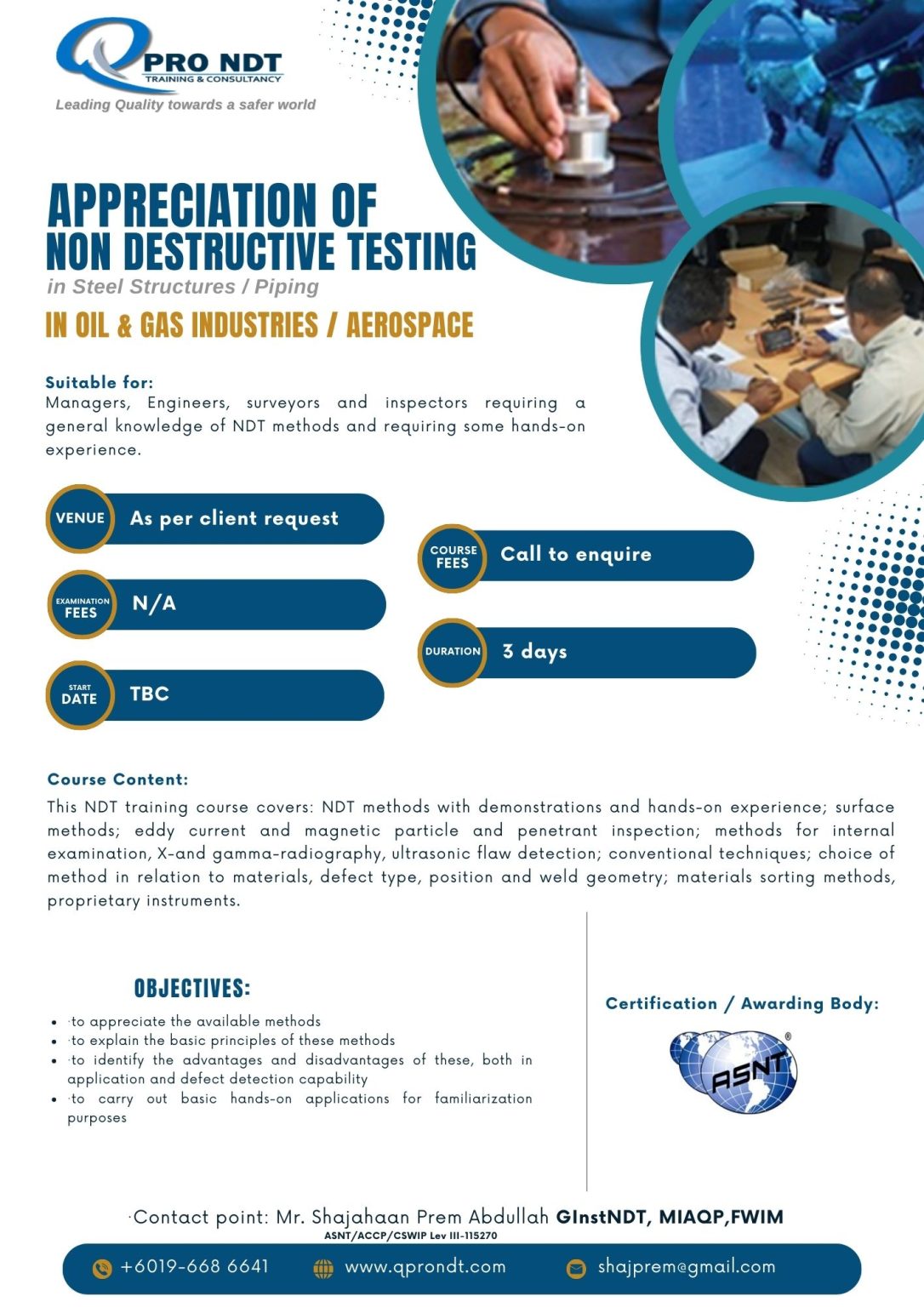 NDT Training - QPro NDT